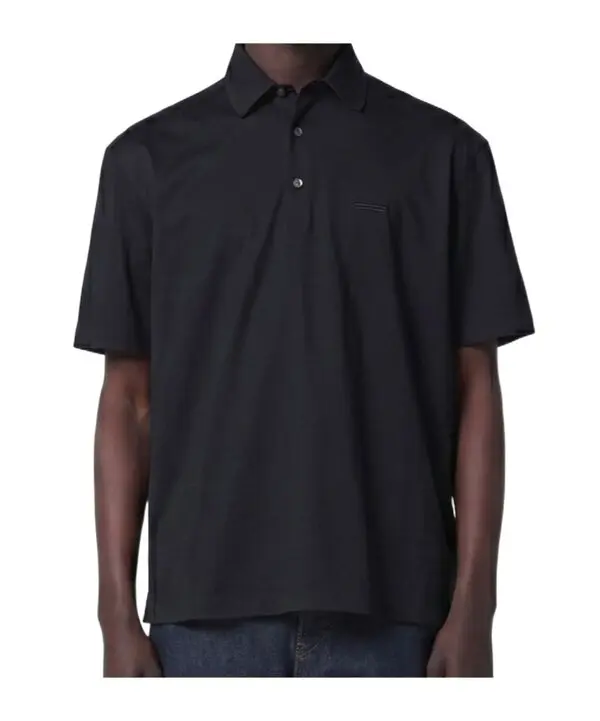 Zegna Short-sleeve Polo Shirt - Black
