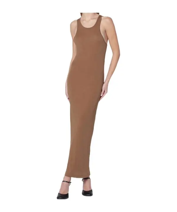 ENTIRE STUDIOS Racerback Maxi Dress - Brown