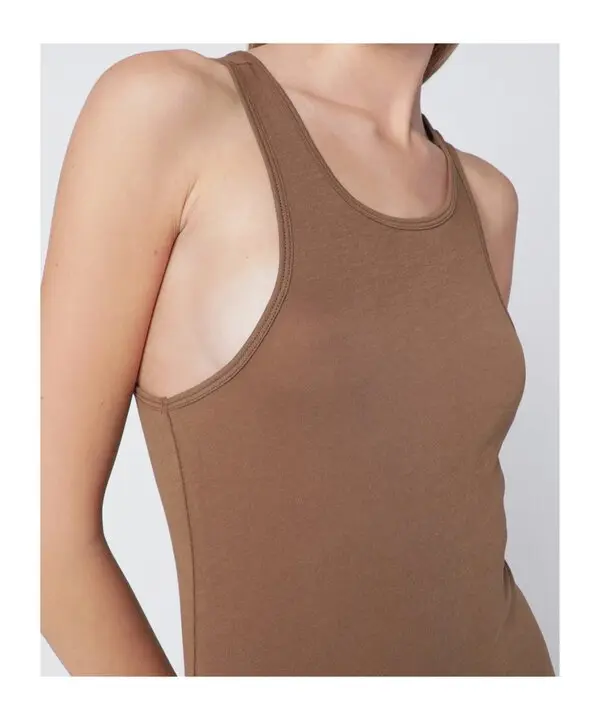 ENTIRE STUDIOS Racerback Maxi Dress - Brown