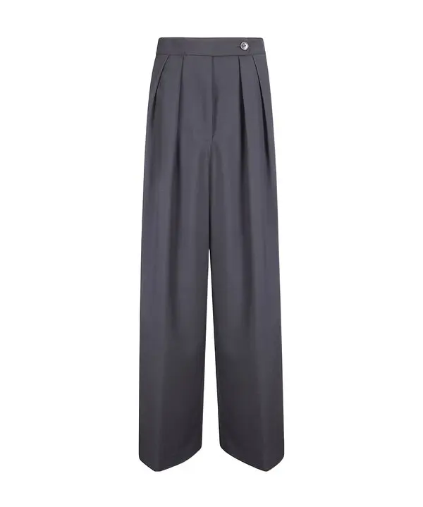 Dries Van Noten Pamplona Wide Leg Pants - Black