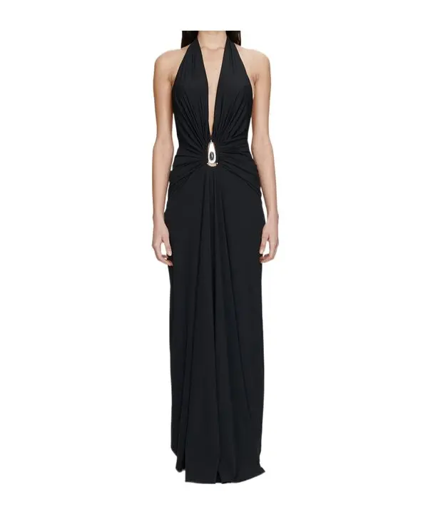 Christopher Esber Pendant Ruched Maxi Dress