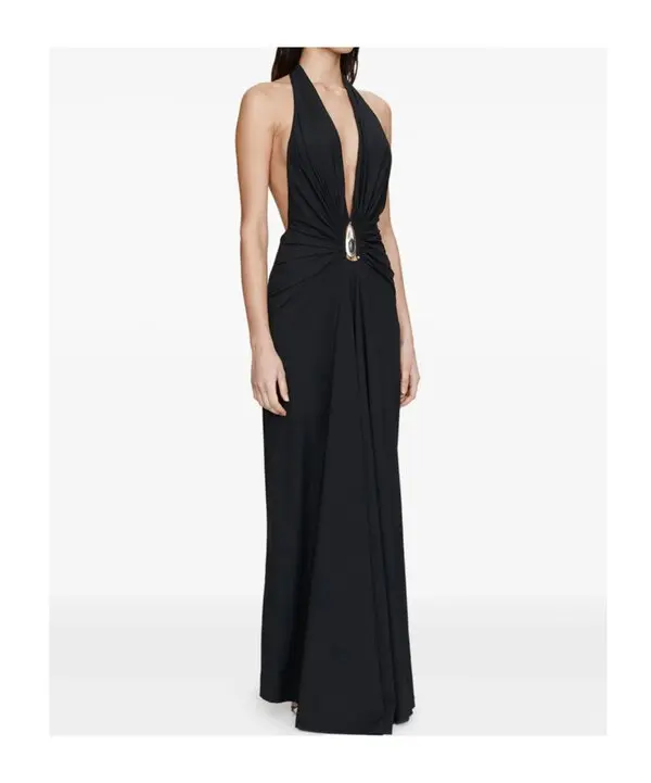 Christopher Esber Pendant Ruched Maxi Dress