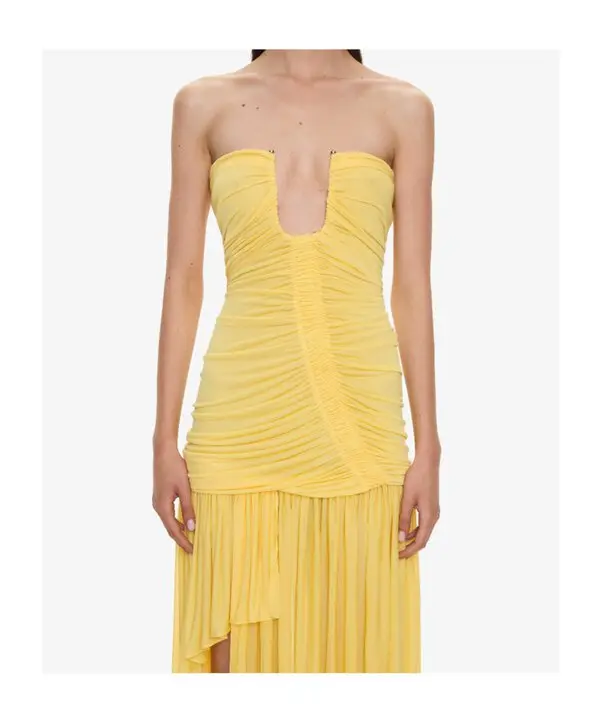 Christopher Esber Strapless Plunged V-neck Gown