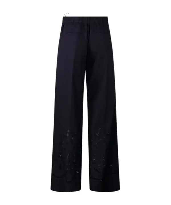 FORTE_FORTE Embroidered Wide-leg Pants