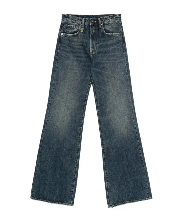 R13 Flared High-waisted Jeans - Blue
