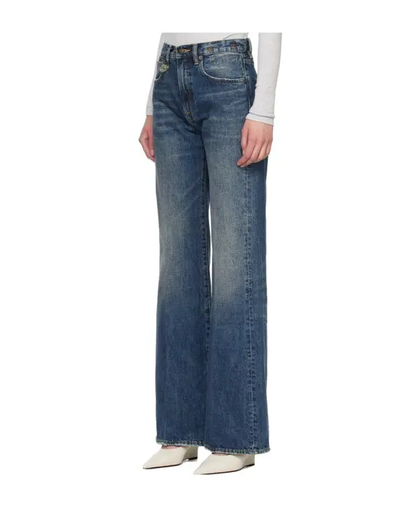R13 Flared High-waisted Jeans - No