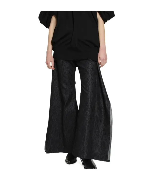 Junya Watanabe Floral Jacquard Wide Leg Trousers