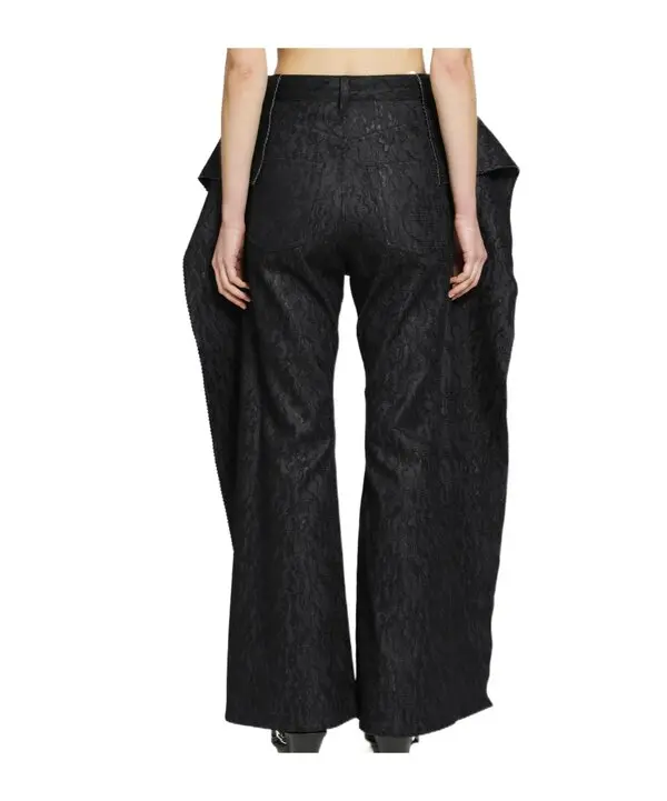 Junya Watanabe Floral Jacquard Wide Leg Trousers