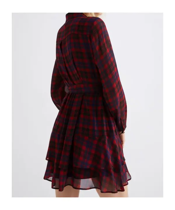 Marella Georgette Ruffled Shirt Dress