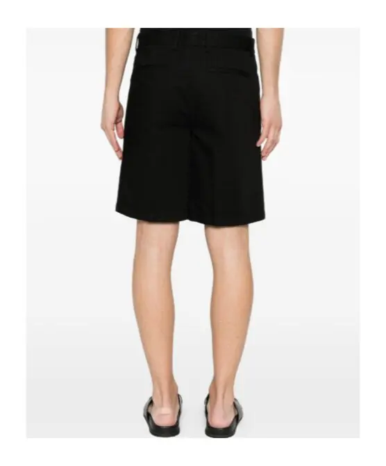 Zegna Flat-front Belt Loop Shorts - Black