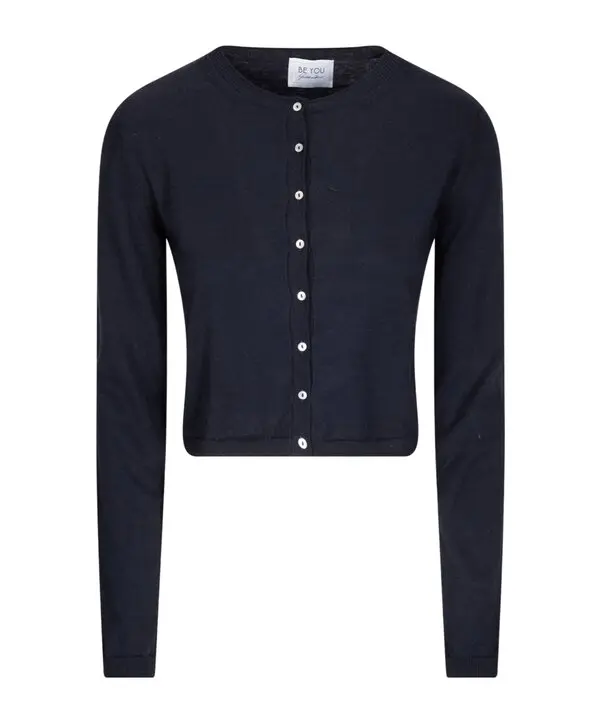 BE YOU Cropped Button-up Cardigan