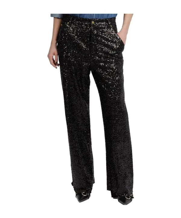 DARKPARK Sequin Wide-leg Jeans