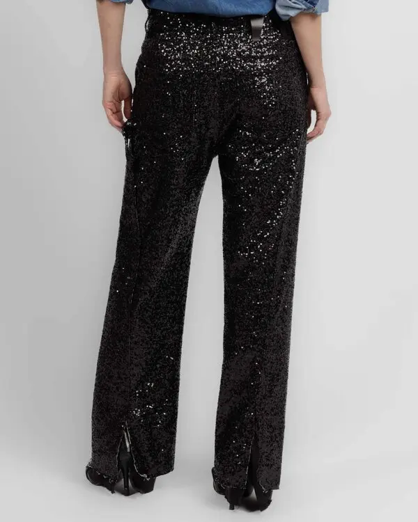 DARKPARK Sequin Wide-leg Jeans