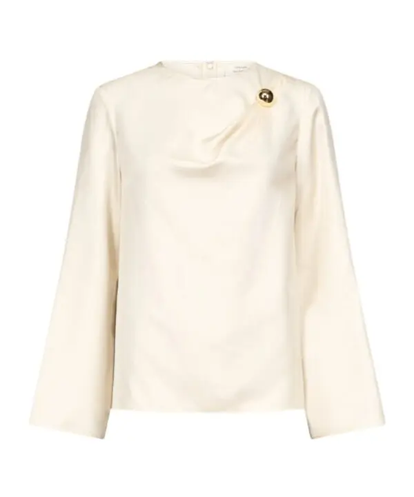 Loulou De Saison Azae Draped Blouse - White