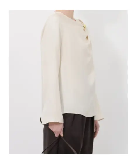 Loulou De Saison Azae Draped Blouse - White