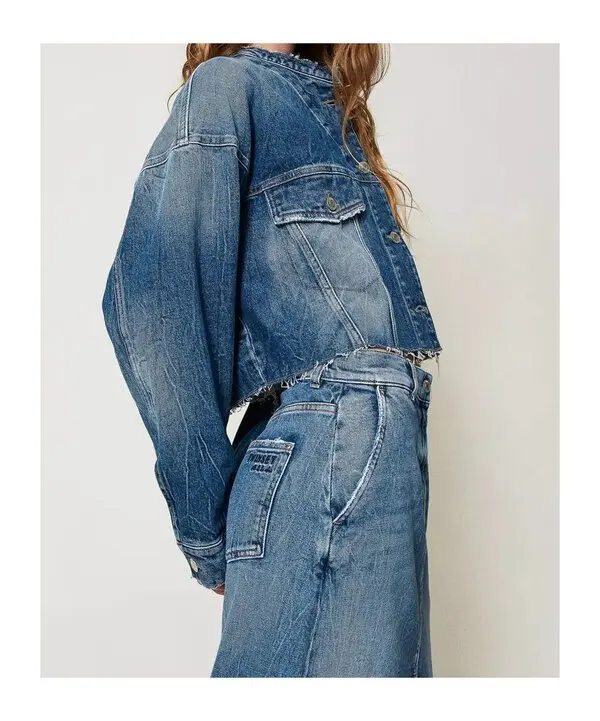 TWINSET Logo Denim Jacket