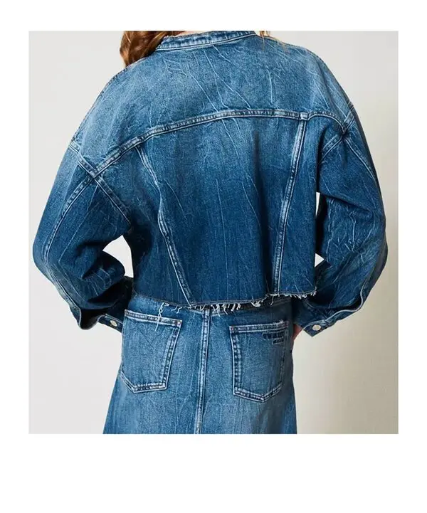 TWINSET Logo Denim Jacket