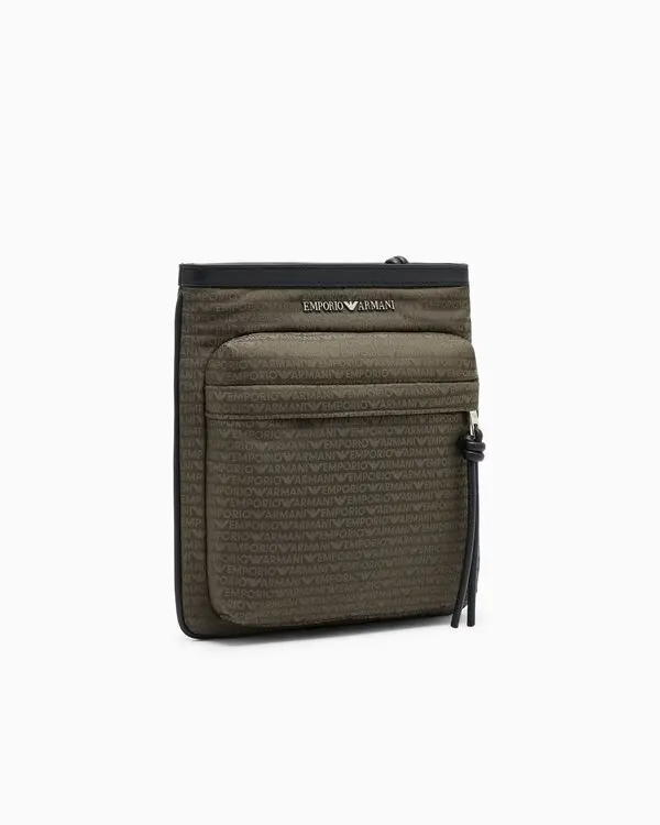 Emporio Armani Jacquard Monogram Shoulder Bag
