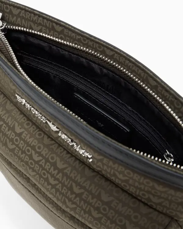 Emporio Armani Jacquard Monogram Shoulder Bag