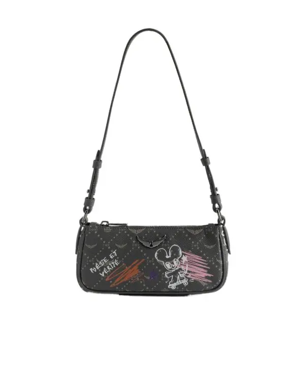 Zadig&Voltaire Z Pocket Monogram Tag Clutch