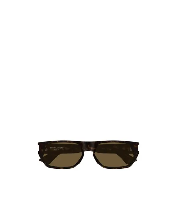 Saint Laurent Geometric Frame Sunglasses - Black