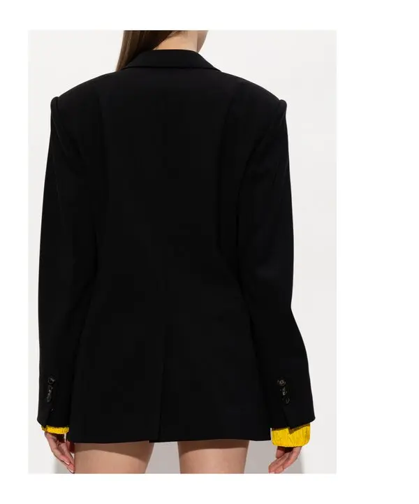 Dsquared2 Single-breasted Blazer With Contrast Cuffs