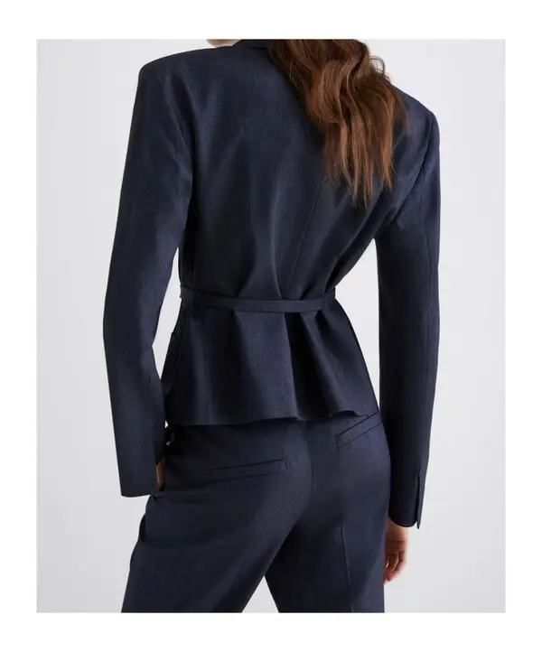 Marella Short Belted Double-breasted Jacket