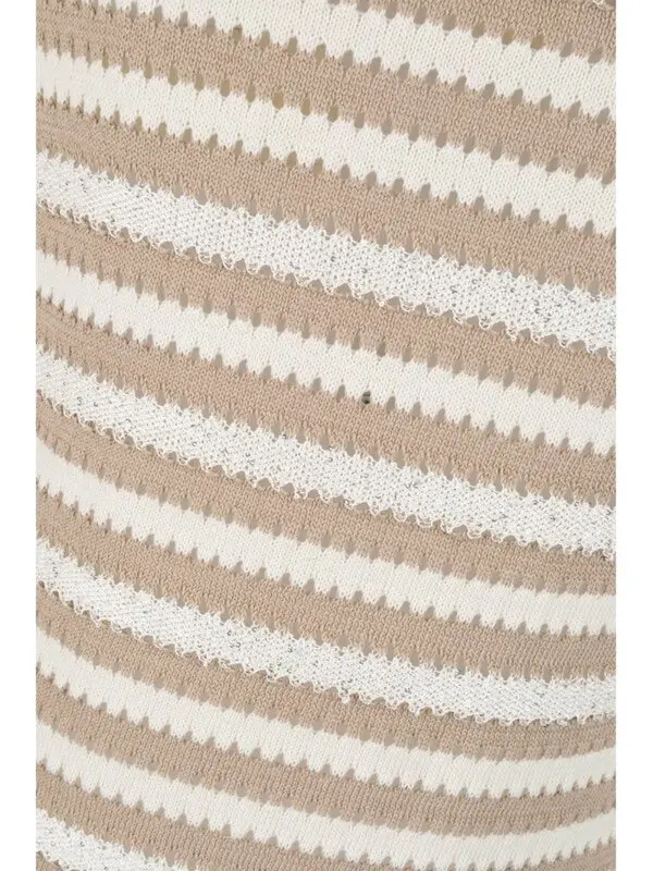 Fabiana Filippi Striped Long Sleeve Sweater