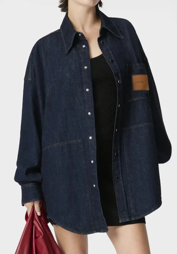Missoni Logo Patch Denim Shirt