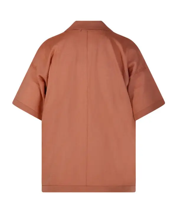 ROBERTO COLLINA Fine-knit V-neck T-shirt