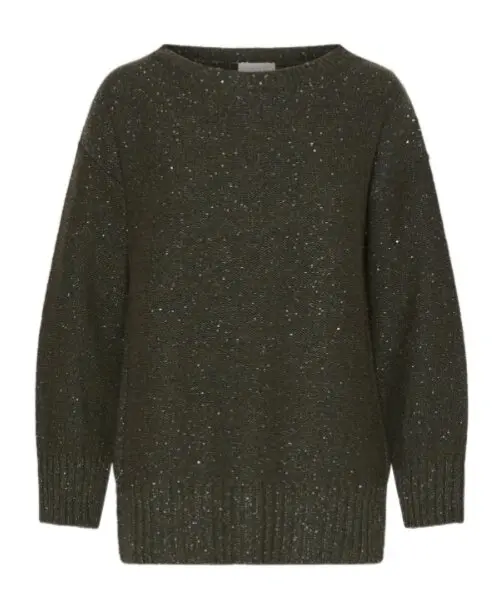 Marella Straight-fit Cashmere-blend Sweater With Sequins
