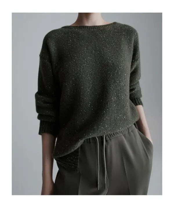 Marella Straight-fit Cashmere-blend Sweater With Sequins