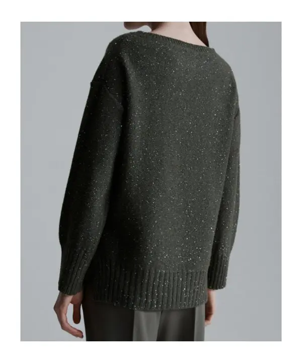 Marella Straight-fit Cashmere-blend Sweater With Sequins