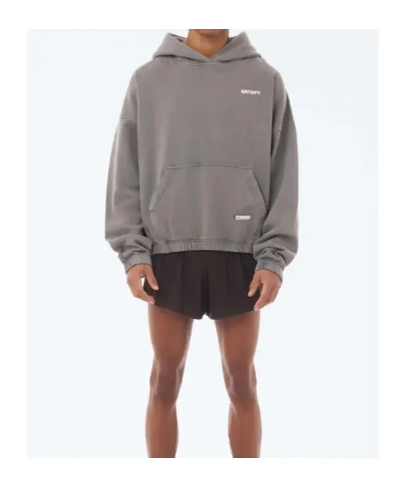 Satisfy Softcell Logo Hoodie - Gray