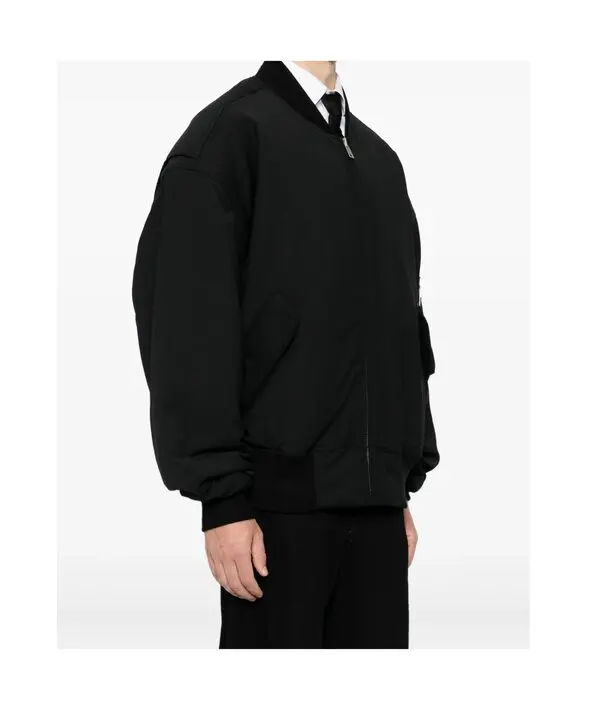 ENTIRE STUDIOS Broad Oversized Bomber Jacket - Black