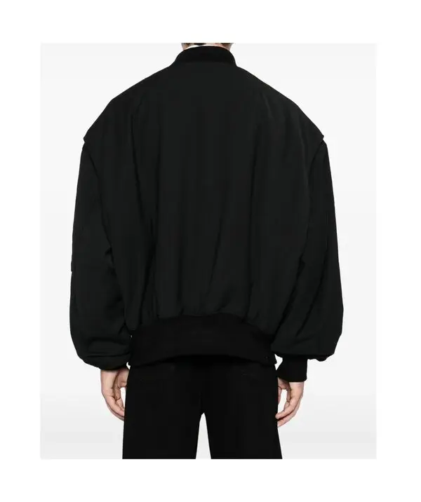 ENTIRE STUDIOS Broad Oversized Bomber Jacket - Black