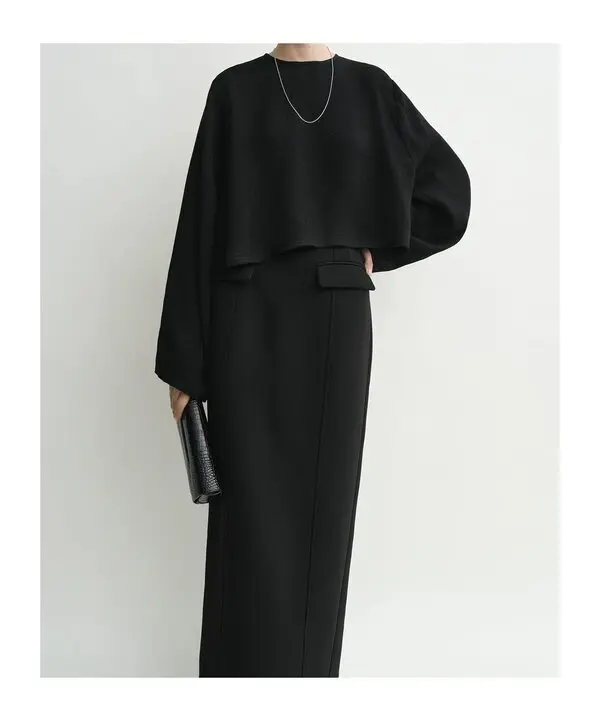 TOTEME Long-sleeved Crewneck Top With Straight Hem