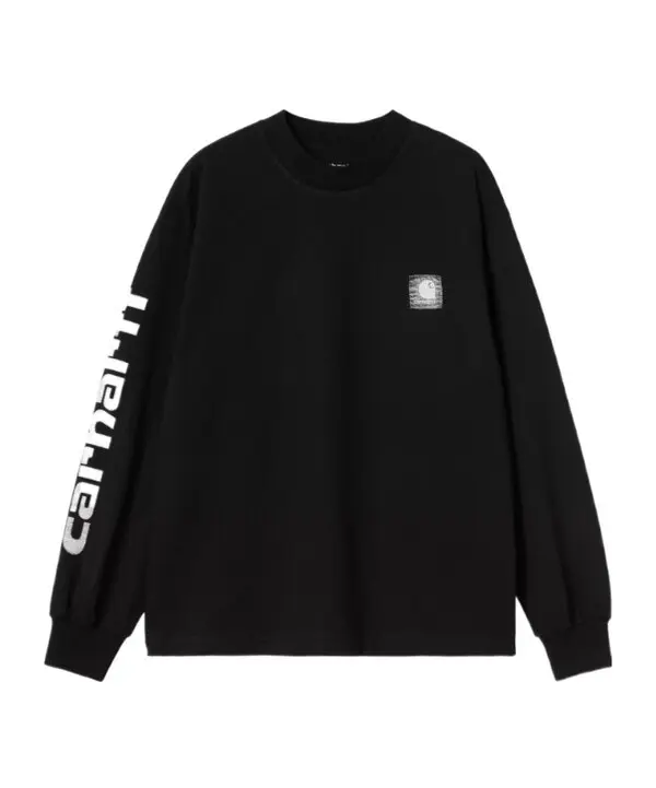 Carhartt Long Sleeve Archive Script Graphic T-shirt - Black