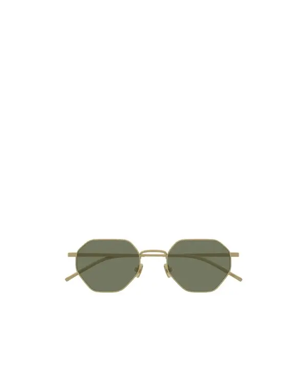 Bottega Veneta Intrecciato Octagonal Sunglasses - Green