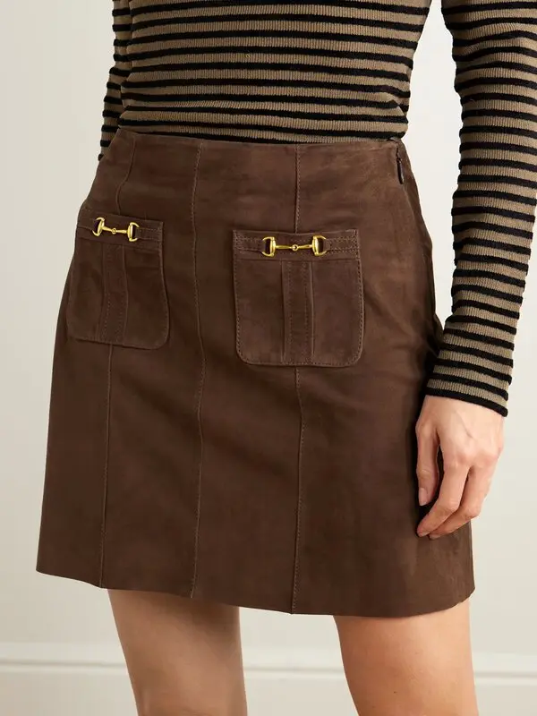 Rixo Trim-trimmed Midi Skirt
