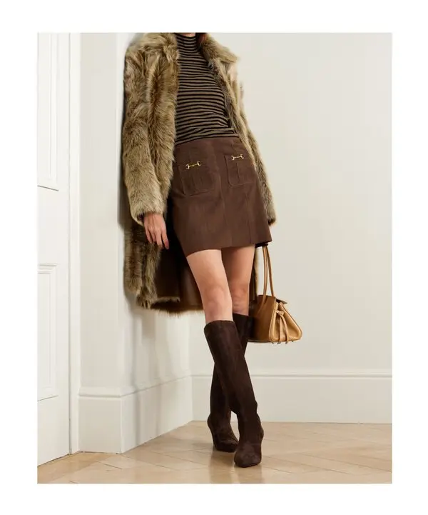 Rixo Trim-trimmed Midi Skirt
