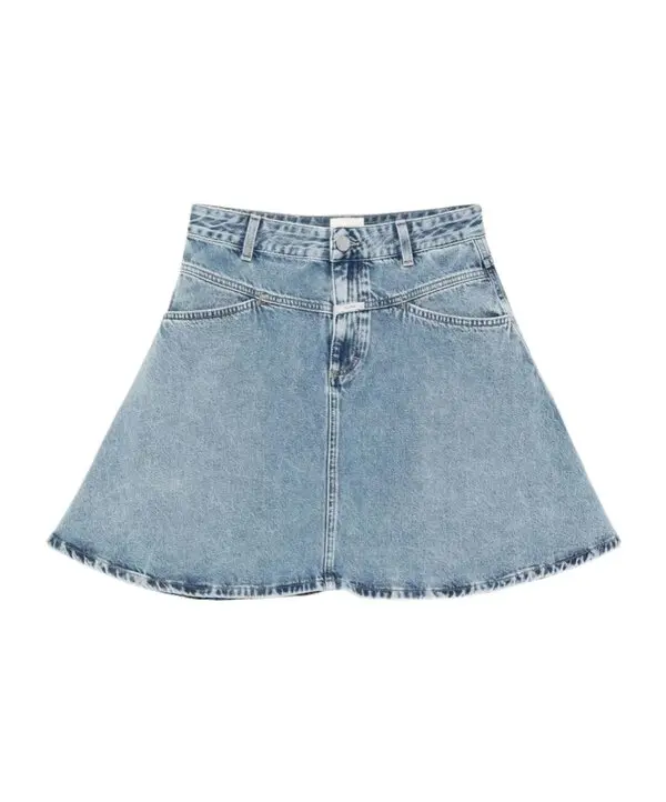 Closed Cotton Short Skirt