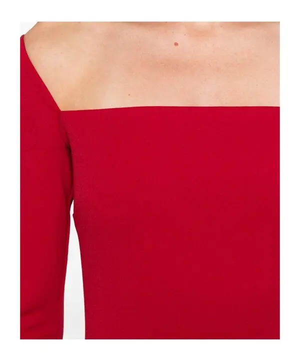 Solace Lolita Square Neck Long-sleeved Gown - Red