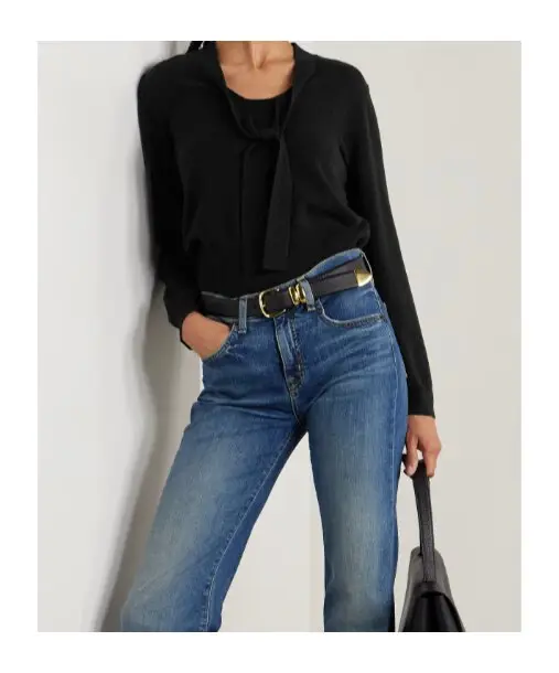 NILI LOTAN Genesis Cashmere Sweater With Pussy-bow Detail