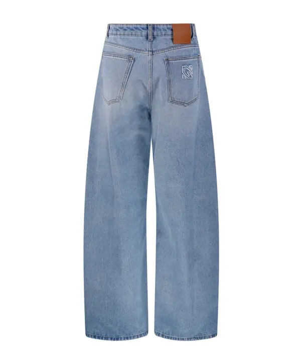 Giuseppe Di Morabito Wide Leg Jeans With Belt Loops