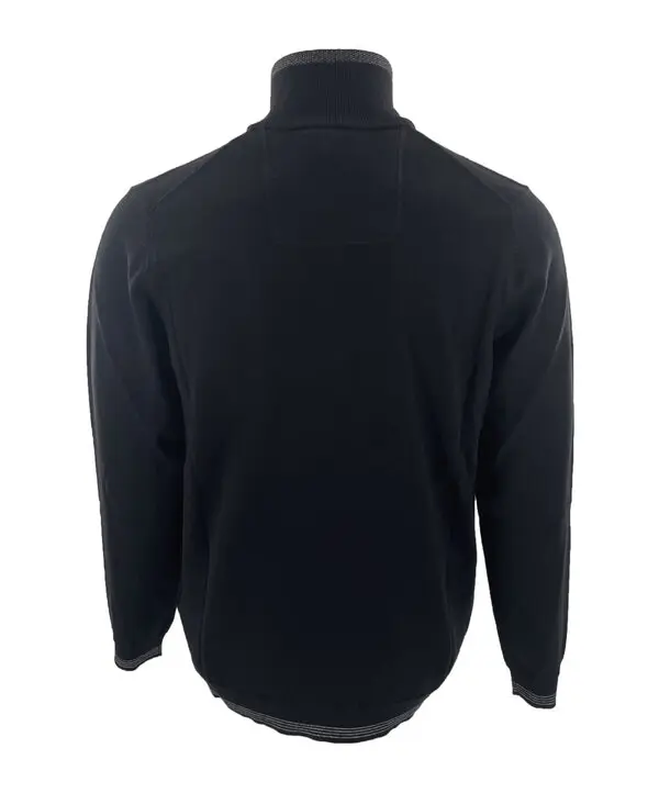 Hugo Boss Long-sleeved Quarter Zip Sweater - Black