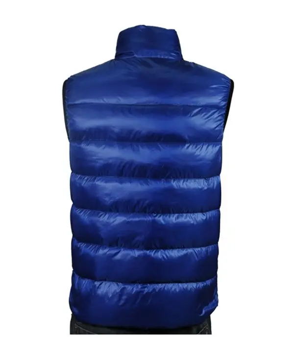 EA7 Sleeveless Down Vest With Logo Detail