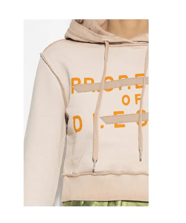 DIESEL® Property Of " Print D Patch Hoodie