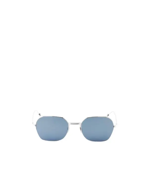 Thom Browne Geometric Frame Sunglasses - Blue