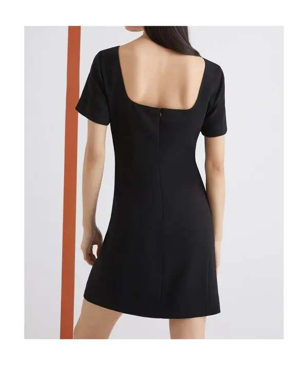 Marella Fit-and-flare Dress With Square Neckline